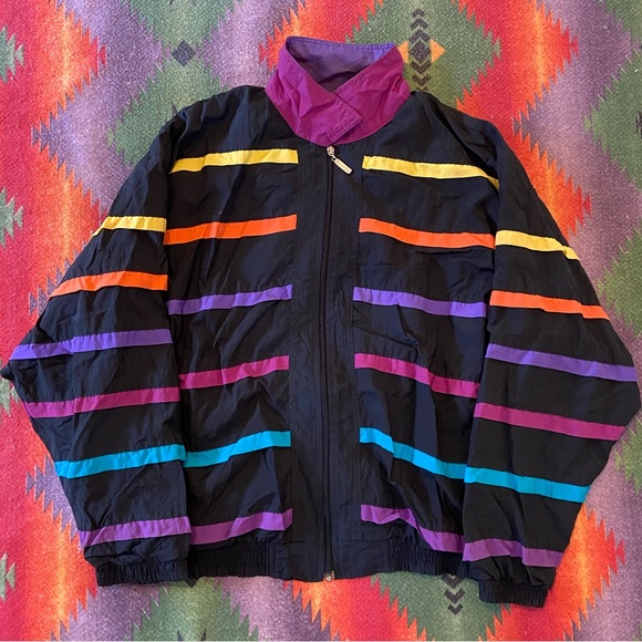Vintage | Jackets & Coats | Vintage Multicolor Jacket Size Medium Good ...